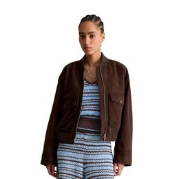 Marc O'Polo Marc O'polo Denim Damen Marc O'Polo DENIM Blouson regular aus weichem Ziegenveloursleder braun M Trachtenmode