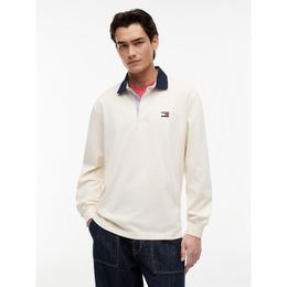 Tommy Jeans Herren Langarm-Poloshirt &raquo;TJM RLX ESS BADGE RUGBY EXT&laquo; Relaxed Fit Rugby-Shirt 3XL