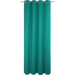 Adam Vorhang &raquo;Uni Collection&laquo; &Ouml;sen 1 Stk. tlg. aus 100% Bio-Baumwolle blau Baumwolle (Bio-Baumwolle) 145cm, &Ouml;sen, 145cm