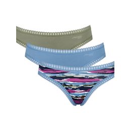 Sloggi Slip 'Go Crush' Damen Gr&ouml;&szlig;e XXS/XS opal / dunkelblau / khaki / fuchsia
