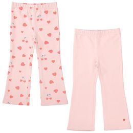 STACCATO M&auml;dchen STACCATO Leggings 2er Pack, mit Herzchen-Allover-Print, ausgestellt 116/122, N-Gr