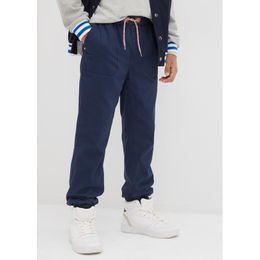 bonprix Herren bonprix Thermohose &raquo;Regular Fit Thermohose mit Jerseyfutter&laquo; mit Baumwollfutter, elastischer Bund mit Kordelzug, Regular Fit blau 152, 