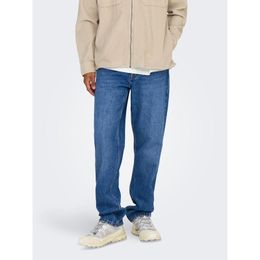 Only & Sons Only & Sons Herren ONLY & SONS Regular-fit-Jeans &raquo;ONSEDGE STRAIGHT BROMO 0017 DOT DNM NOOS&laquo; blau 34, L&auml;nge 34