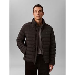 Calvin Klein Jeans Herren Steppjacke &raquo;LS NYLN MD WT HDD F&laquo; mit Kapuze Regular fit mit Kapuze im Kragen schwarz M