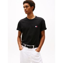 Tommy Jeans Herren T-Shirt &raquo;TJM REG BADGE TEE EXT&laquo; mit Logostickerei schwarz XXL