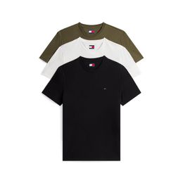 Tommy Jeans Herren T-Shirt &raquo;TJM EXTRA SLIM 3 PACK&laquo; Packung, 3 Mit Rundhalsausschnitt schwarz 3XL