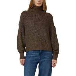 s.Oliver Damen s.Oliver Strickpullover Oversize, mit weiten &Auml;rmeln und Rollkragen braun 44
