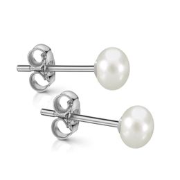 Firetti Damen Paar Ohrstecker &raquo;Schmuck Geschenk Silber 925 Ohrschmuck Ohrringe&laquo; Made in Germany - mit S&uuml;&szlig;wasserzuchtperle 6, Perlen Silber 925 (