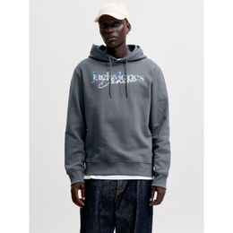 Jack & Jones Jack & Jones Herren Kapuzensweatshirt &raquo;JJTOM SWEAT HOOD&laquo;, Baumwollmischung, normal geschnitten grau M