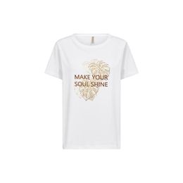 soyaconcept Damen soyaconcept T-Shirt &raquo;SC-RINA FP 21&laquo; Baumwolle mit Stretch wei&szlig; S