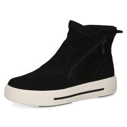 Caprice Damen Sneaker , Herbstboots mit Zierrei&szlig;verschluss an der Au&szlig;enseite schwarz 39
