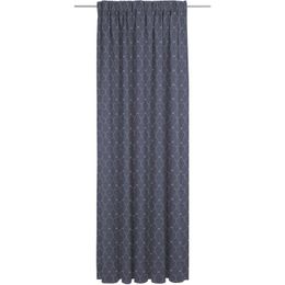 Adam Vorhang &raquo;Indian Cortezada Light&laquo; Multifunktionsband 1 Stk. tlg. aus 100% Bio-Baumwolle blau Jacquard, Baumwolle 145cm, Multifunktionsband, 142cm