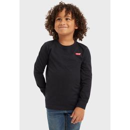 Levi's Kids Jungen Levi's Kids Langarmshirt &raquo;LVB LS GRAPHIC TEE SHIRT&laquo; mit Logo Stickerei for BOYS schwarz 8 (128)