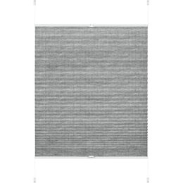 Gardinia Plissee &raquo;EASYFIX Lilly Green&laquo; blickdicht ohne Bohren verspannt mit Recyclingmaterial grau Obermaterial: 100% Polyester 130cm, zweiseitig 