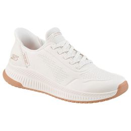 Skechers Damen Slip-On Sneaker &raquo;BOBS SQUAD 4&laquo; Slipper, Freizeitschuh mit Slip-ins zum Schlupfen wei&szlig; 37