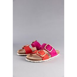 Aniston Shoes Damen Aniston SHOES Pantolette Sommerschuh, Hausschuh mit Eye-Catching Farben bunt 37