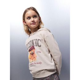 name it Kinder Hoodie &raquo;NKFRYCCA LS NREG SWEAT WH BRU BOX&laquo; beige 116