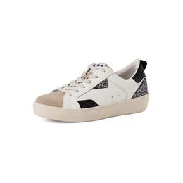 Tamaris Sneaker Damen Gr&ouml;&szlig;e 36 beige / schwarz / silber / wei&szlig; Sommerschuhe