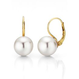 Firetti Damen Paar Ohrh&auml;nger &raquo;Schmuck Geschenk Gold 375 Ohrschmuck Patentbrisur Perle&laquo; Made in Germany - mit S&uuml;&szlig;wasserzuchtperle gold 8, Gelbgold 375 