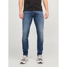 Jack & Jones Jack & Jones Herren Slim-fit-Jeans &raquo;JJIGLENN &ndash; Jeans mit Stretch, niedriger Leibh&ouml;he und Taschen&laquo; Baumwollmischung, slim fit blau 32, L&auml;nge 34