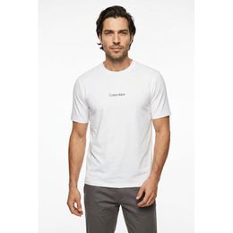 Calvin Klein Swimwear Herren T-Shirt Regular fit mit Rundhalsausschnitt wei&szlig; XL (54)