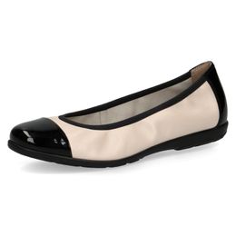 Caprice Damen Ballerina Loafer, Slipper, Festtags Schuh mit Lack-Details schwarz 40