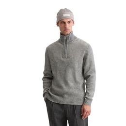 Marc O'Polo Marc O'polo Herren Marc O'Polo Troyer Stehkragen, regular fit, Bi-Color-Look grau L