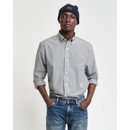 Gant Herren Langarmhemd &raquo;REG POPLIN STRIPE SHIRT&laquo; schwarz XL, N-Gr