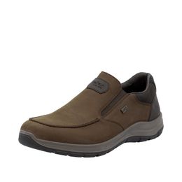 Rieker Herren Slipper Halbschuh, Slip-on Sneaker mit RiekerTEX-Membran, bequeme Weite braun 41