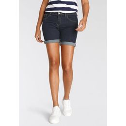 Arizona Damen Jeansshorts &raquo;Ultra-Stretch&laquo; extra eng geschnitten, krempelbare Beinabschl&uuml;sse blau 34, N-Gr