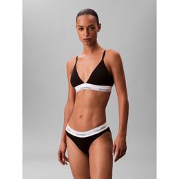 Calvin Klein Underwear Damen Triangel-BH &raquo;LGHT LINED TRIANGLE&laquo; mit CK-Logo am Bund schwarz L (40), N-Gr