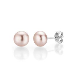 Firetti Damen Perlenohrringe &raquo;Schmuck Geschenk Ohrschmuck Perle&laquo; Made in Germany - mit S&uuml;&szlig;wasserzuchtperle silber 8, Perlen Silber 925 (Sterlingsilber