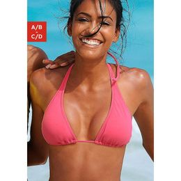Buffalo Damen Triangel-Bikini-Top &raquo;Happy&laquo; im schlichten Design rosa 42, Cup C/D