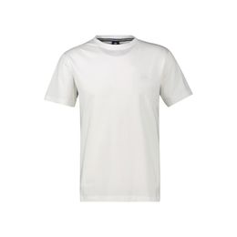 Lerros Herren Lerros T-Shirt mit Logo Stickerei wei&szlig; M