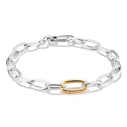 Thomas Sabo Damen Thomas Sabo Charm-Armband &raquo;Charm Club Connect: mit einem Connect Link&laquo; gold 17, Silber 925 (recycelt)