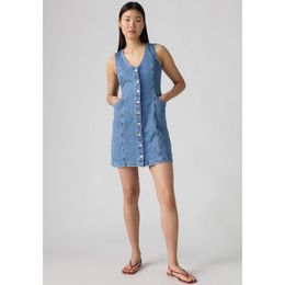 Levi's Levi's Damen Jeanskleid &raquo;VIANNA VEST DRESS&laquo; Eingrifftaschen mit V-Ausschnitt, Slim Fit, &auml;rmellos L (40), N-Gr