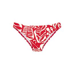Buffalo Damen Bikini-Hose &raquo;Jola&laquo; mit modernem Bl&auml;tterdesign rot 36, N-Gr
