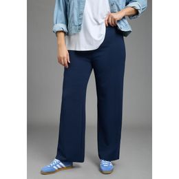 Laura Scott Curve Damen Laura Scott CURVE Schlupfhose &raquo;Gro&szlig;e Gr&ouml;&szlig;en&laquo; aus formstabilem, elastischem Stoff mit weitem Bein 44, N-Gr