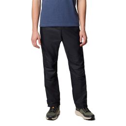 Columbia Herren Regenhose f&uuml;r Wandern und Trekking, aus Nylon, mit Polyesterfutter schwarz M, N-Gr
