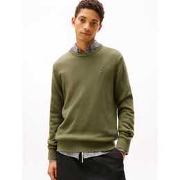 Tommy Jeans Herren Rundhalspullover Slim fit mit Rundhalsausschnitt gr&uuml;n M