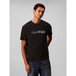 Calvin Klein Herren T-Shirt &raquo;SS 20S EU CALVIN CURSIVE GRAPHIC&laquo; Mit Rundhalsausschnitt, regular fit schwarz M