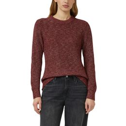 s.Oliver Damen s.Oliver Strickpullover aus Wollmix und mit Strickmuster rot 42