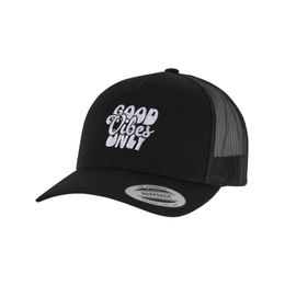 Mister Tee Cap "Good Vibes Only 5-Panel Retro Trucker Cap" in Schwarz | Gr.: onesize