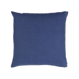 IB Laursen Leinen-Kissenbezug 50x50 cm einfarbig in indigo | Gr.: onesize