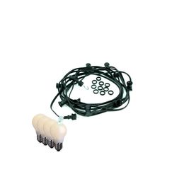SPICELITE Garten Party Lichterkette Illu 20 bruchfeste LED Tropfenlampen 20m schwarz | Gr.: onesize