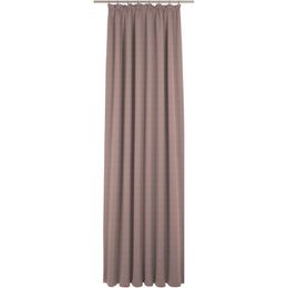 WIRTH Vorhang &raquo;Torbole&laquo; Kr&auml;uselband 1 Stk. tlg. rot Jacquard, Baumwolle, Polyester 225cm, Kr&auml;uselband, 132cm