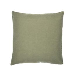 IB Laursen Leinen-Kissenbezug 50x50 cm einfarbig in olive | Gr.: onesize