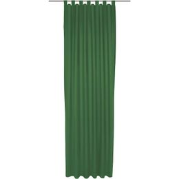 WIRTH Vorhang &raquo;Umea&laquo; Schlaufen 1 Stk. tlg. gr&uuml;n Jacquard, Polyester 145cm, Schlaufen, 132cm