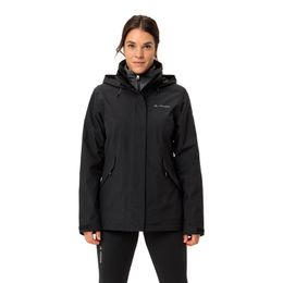 Vaude Damen Vaude 3-in-1-Funktionsjacke &raquo;WOMEN'S ROSEMOOR 3IN1 JACKET II&laquo; 2 Stk. tlg. wasserdicht, winddicht, atmungsaktiv, sportlicher Stil schwarz 