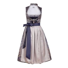 Edelnice Midi Dirndl 2-teilig Marianna in blau, silber | Gr.: 48